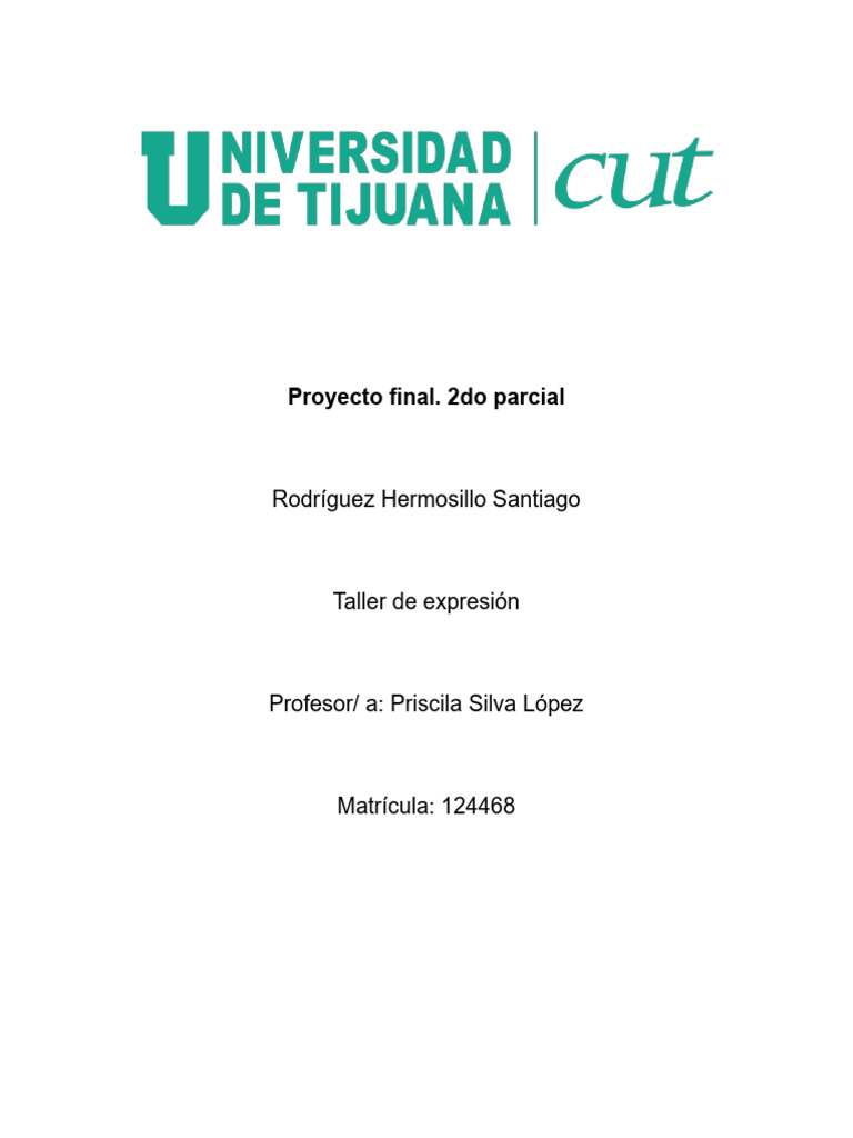 Proyecto Final 2do Parcial | PDF