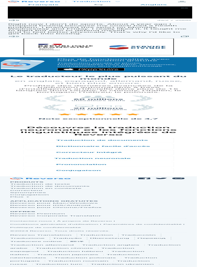 Reverso Traduction Gratuite, Dictionnaire | PDF