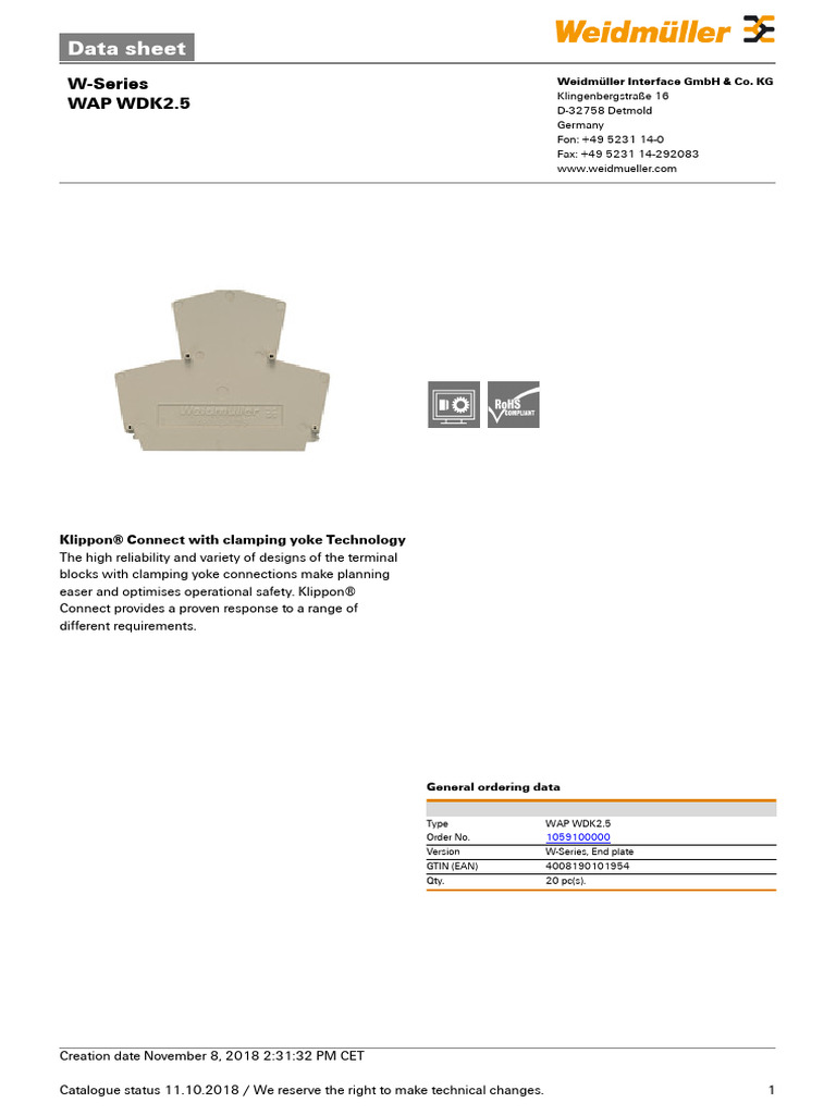 Data Sheet: W-Series Wap Wdk2.5 | PDF | Technology & Engineering