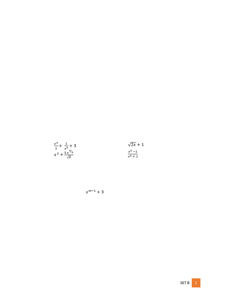 Class IX-Mathematics-UT2-Set B (2023-24) | PDF | Equations | Polynomial