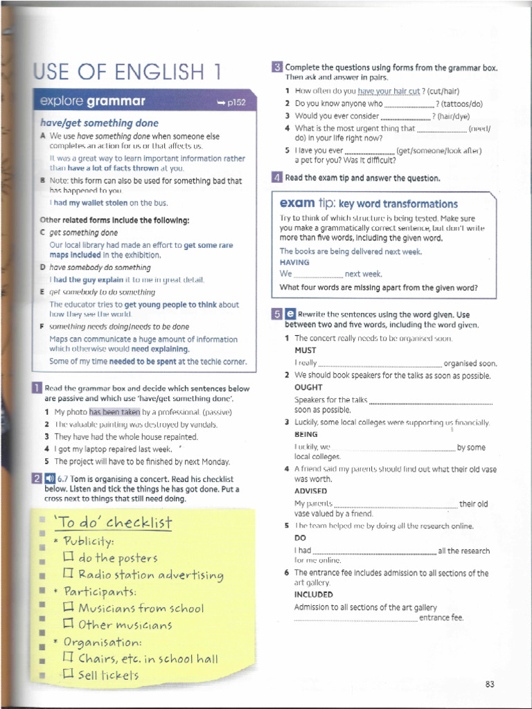 Causative Have and Get | PDF