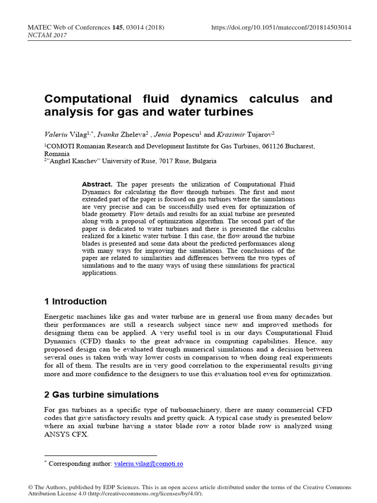 Computational Fluid Dynamics Calculus An | PDF