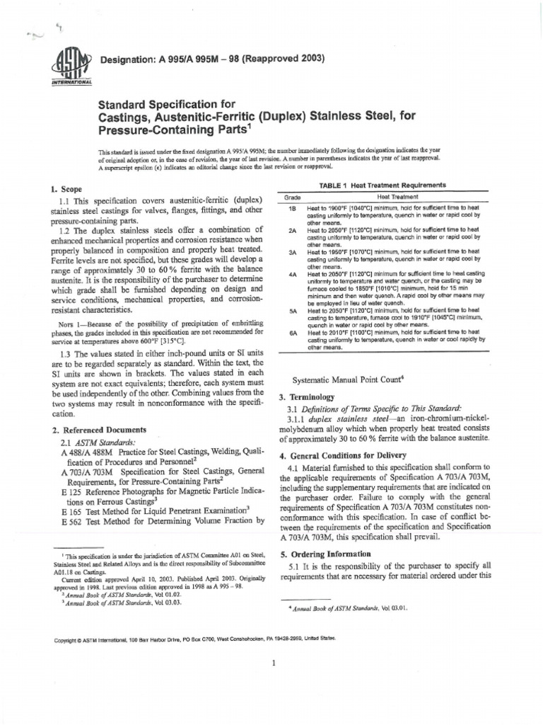 Astm A 995 | PDF