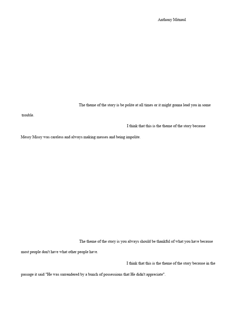 - Identifying Theme | PDF