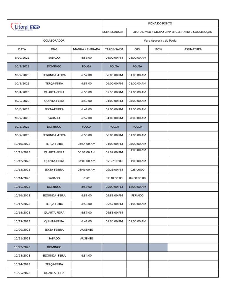 Ponto Vera Aparecida - CMP | PDF