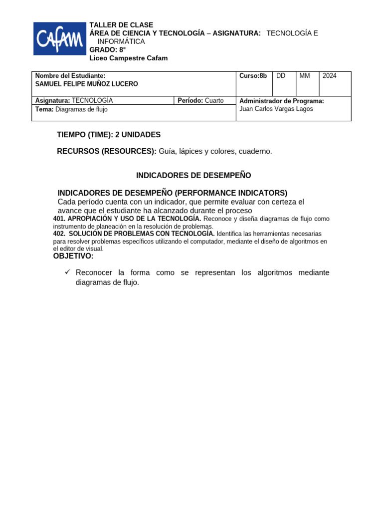 Taller de Algoritmos | PDF