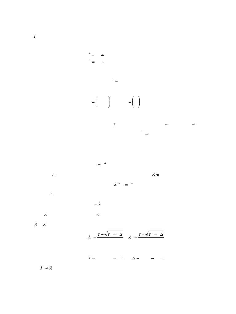 Two Dimensional Linear System | PDF