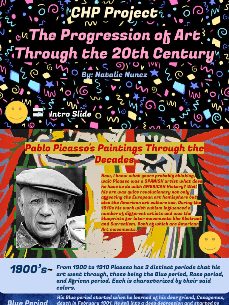 The Progression of Art Through The 20th Century: Intro Slide | PDF