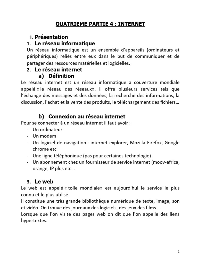 Initiation Internet | PDF