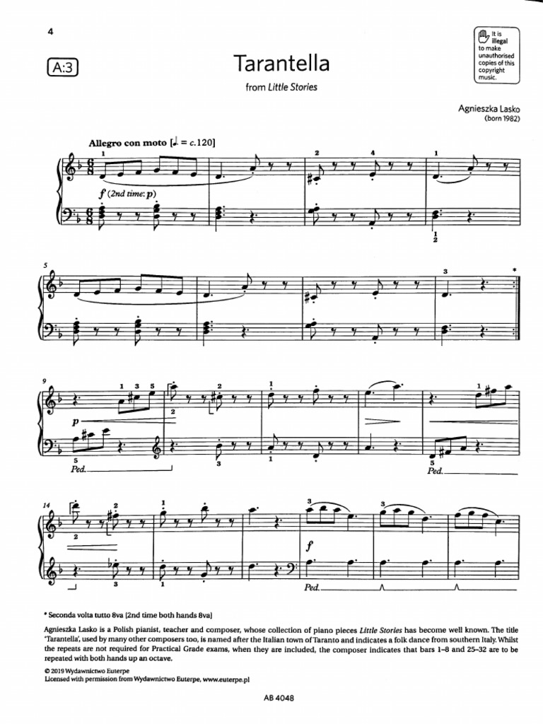 Tarantella G2 Piano | PDF