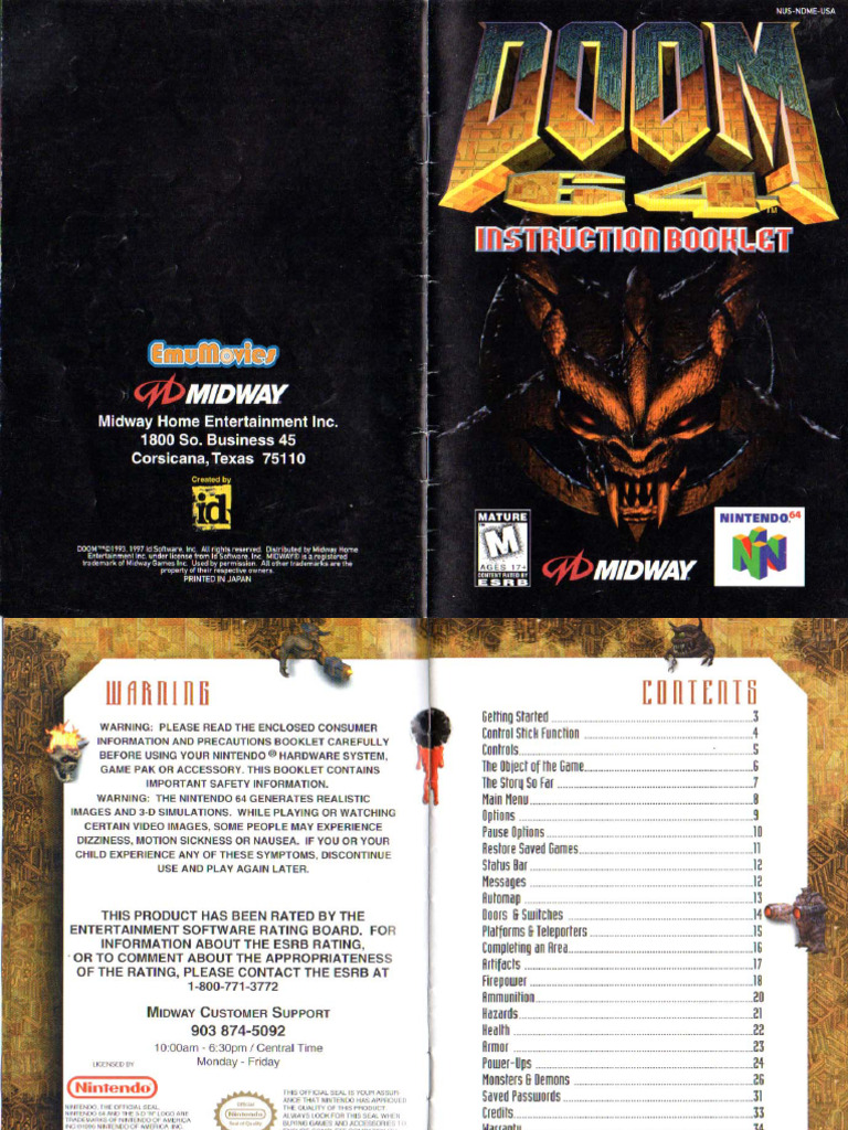 Doom 64 (USA) | PDF