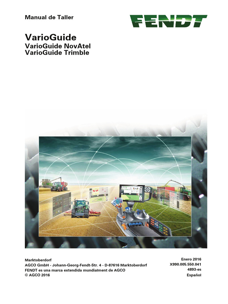 WS-Manual de Taller VarioGuide - Novatel-Trimble - Enero 2016 | PDF