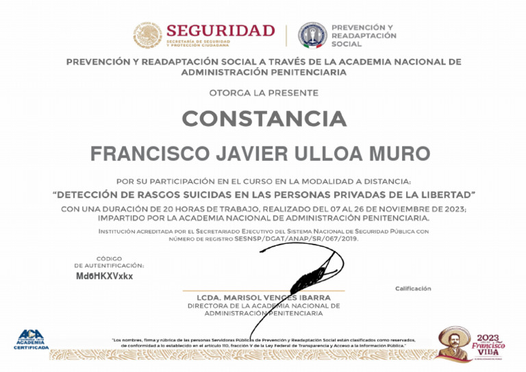 Deteccin - de - Rasgos - Suicidas - en - Las - Personas - Privadas - de - La - Libertad (ANAP ...