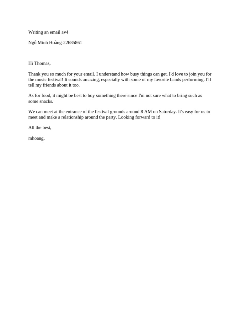 Writing an Email Av4 | PDF