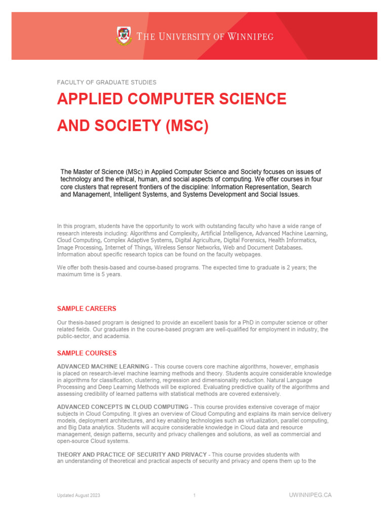 Factsheet MSC Acs | PDF
