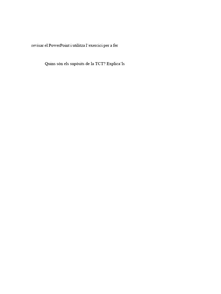 Activitat 10. Teoria TCT | PDF