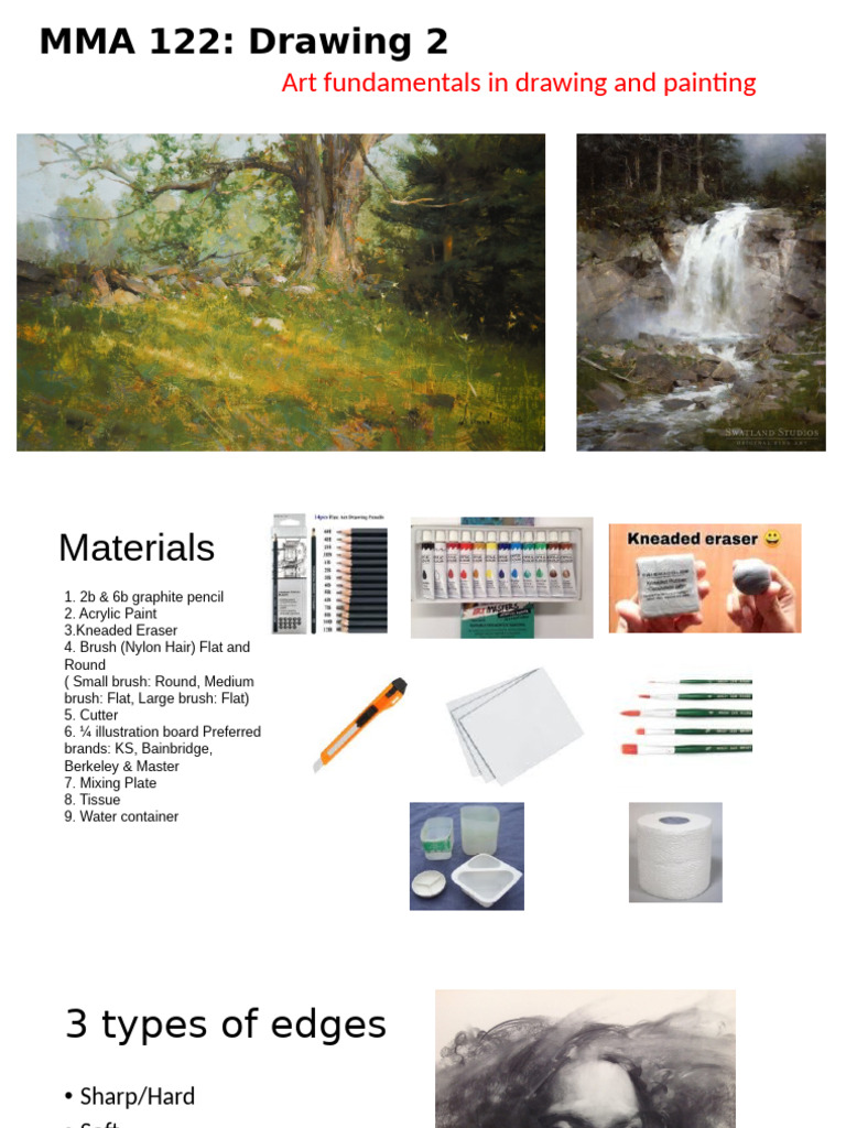 MMA 122 Art Fundamentals in Drawing and Painting - Final Coverage | PDF