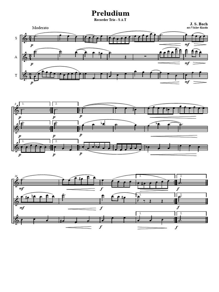 Bach J.S. - Preludium | PDF