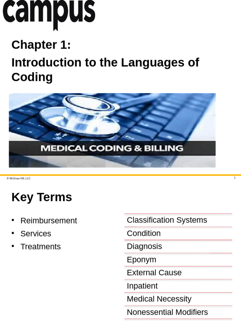 MO147 Chapter 1 Introduction To Medical Coding PowerPoint | PDF