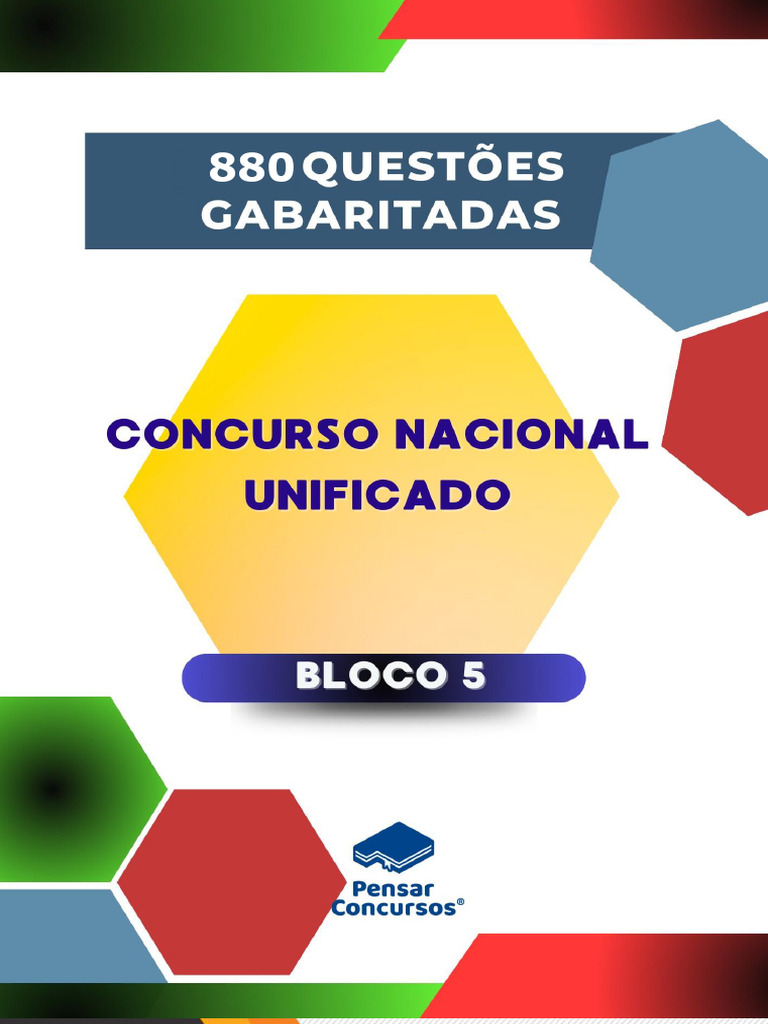 880 QUESTÕES GABARITADAS CNU (BLOCO 5) - Sem Gabarito | PDF