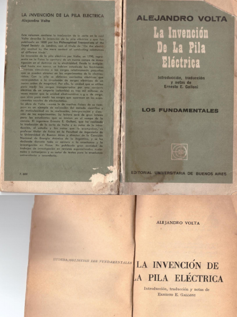 Historia de la Pila Eléctrica de Volta | PDF | Electromagnetismo | Ciencias sociales