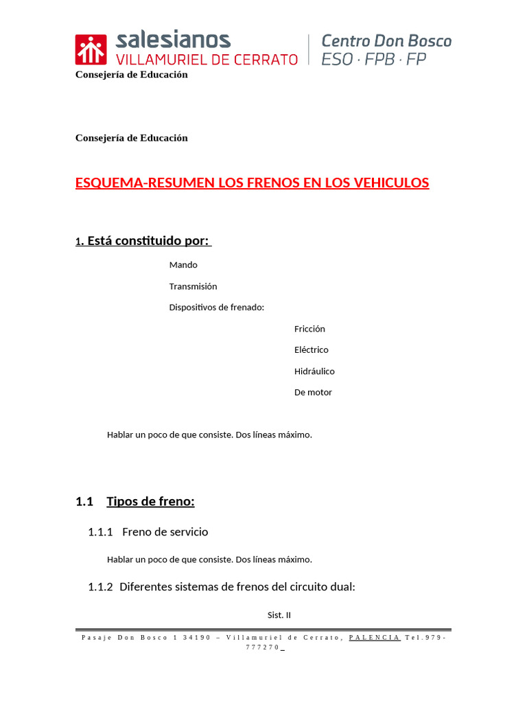 Ejemplo esquema-resumen Tema 7 | PDF