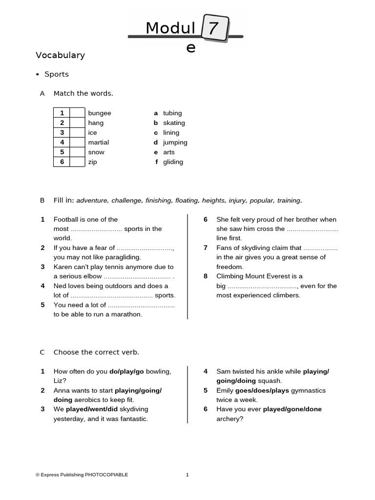 07 OnScreen B1 - 2 Module 7 | PDF
