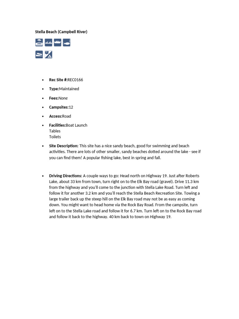 FTX MAIN Stella Beach To Stella Point North | PDF