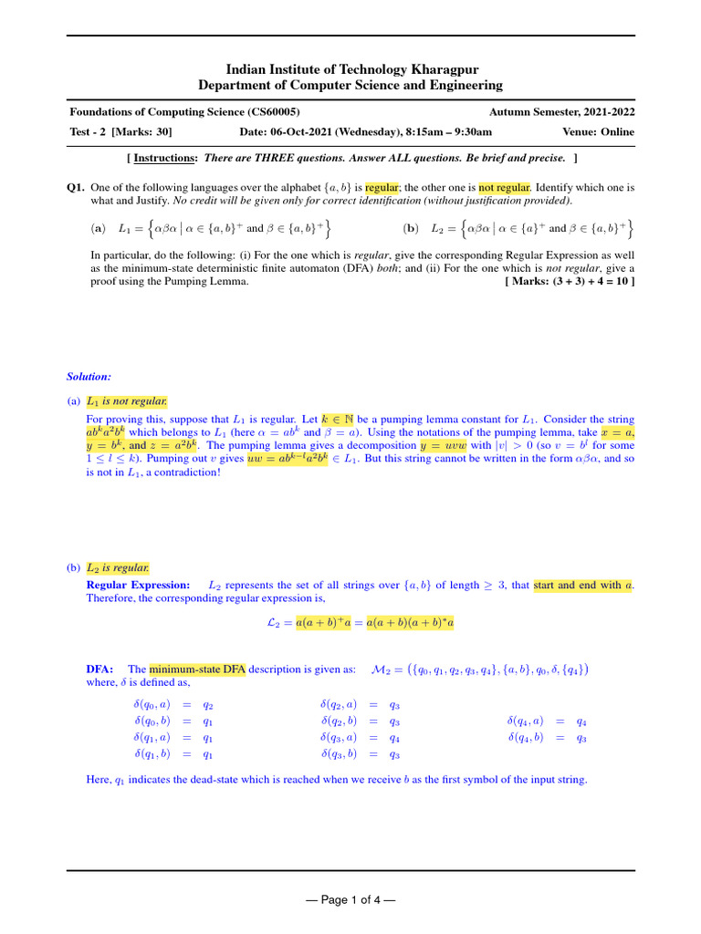 Focs 2021 Midsem | PDF