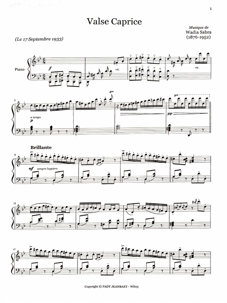 Valse Caprice - Sabra1 | PDF