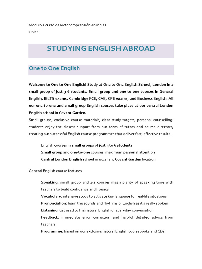 english courses | PDF
