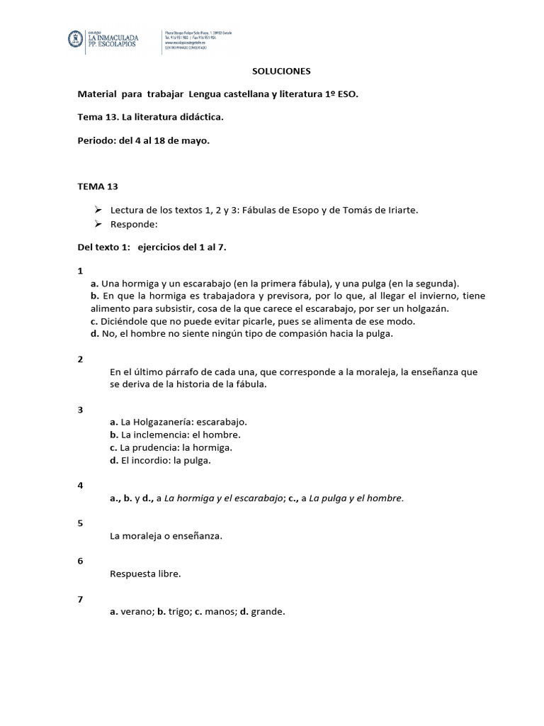 TareasIV SOLUC | PDF