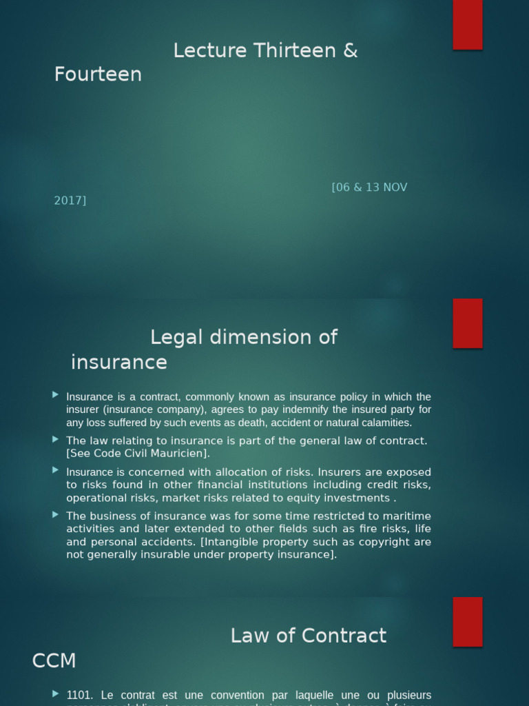 Insurance Law | PDF
