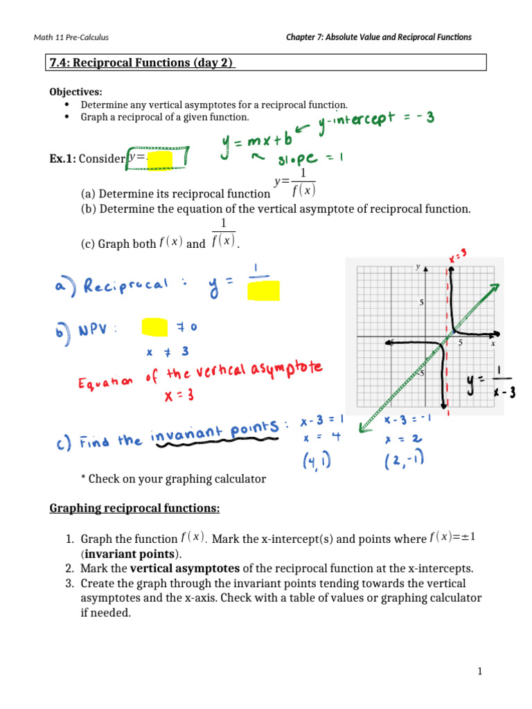 Lesson 7.4 Part 2 Notes Key | PDF