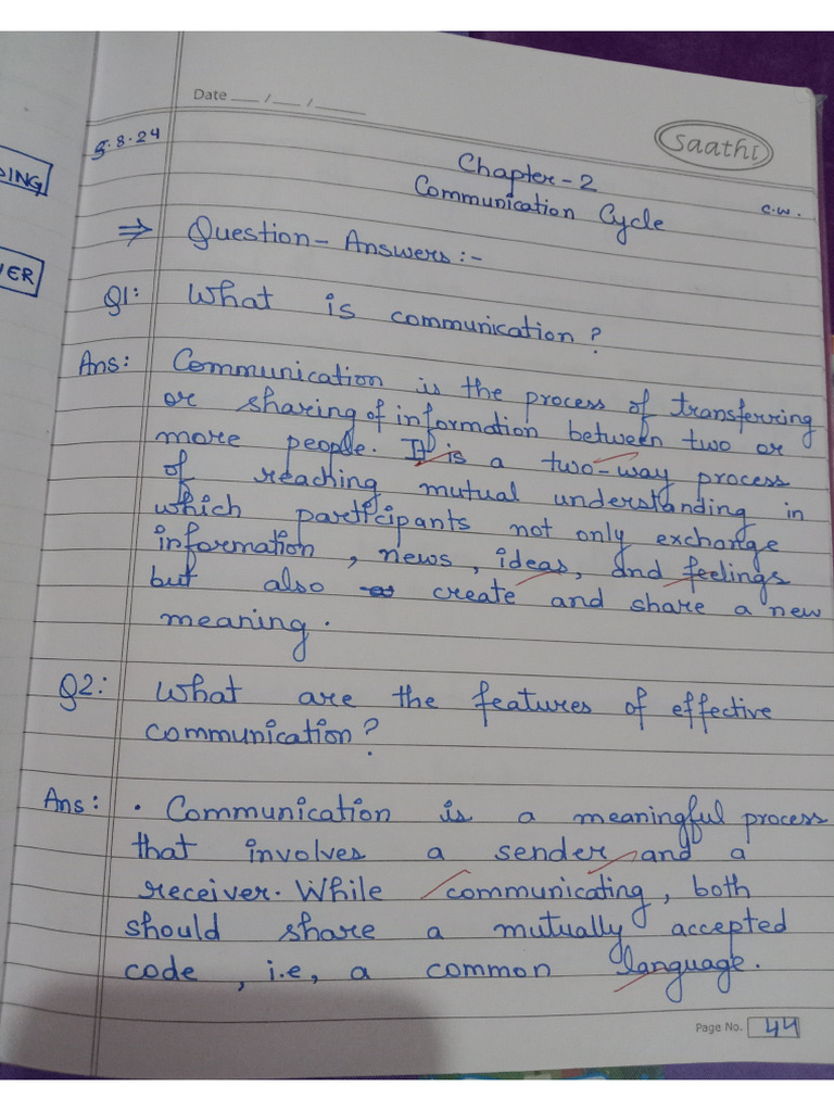 chapter 2 Communication Cycle | PDF