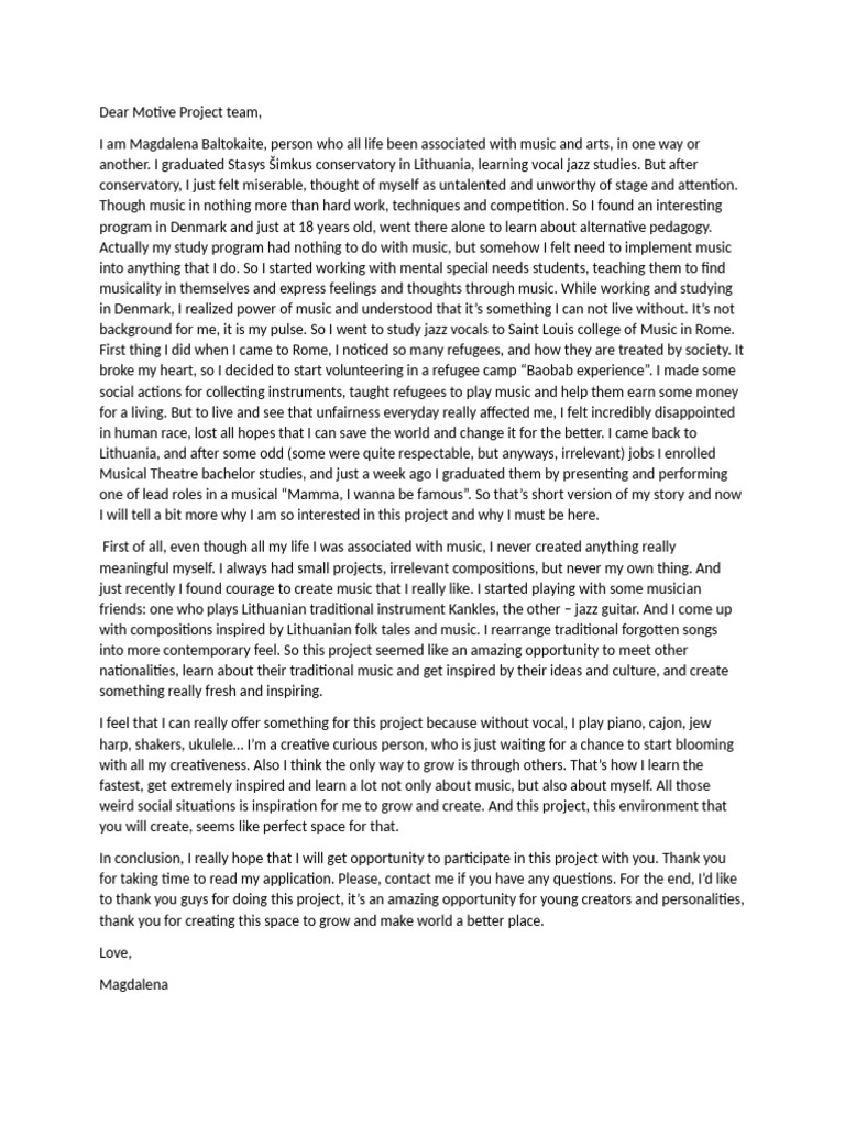 Motive Projects | PDF