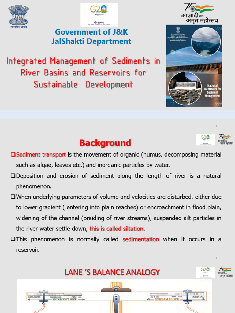 Integrated Management of Sediments in River Basins and Reservoirs For Sustainable Development | PDF