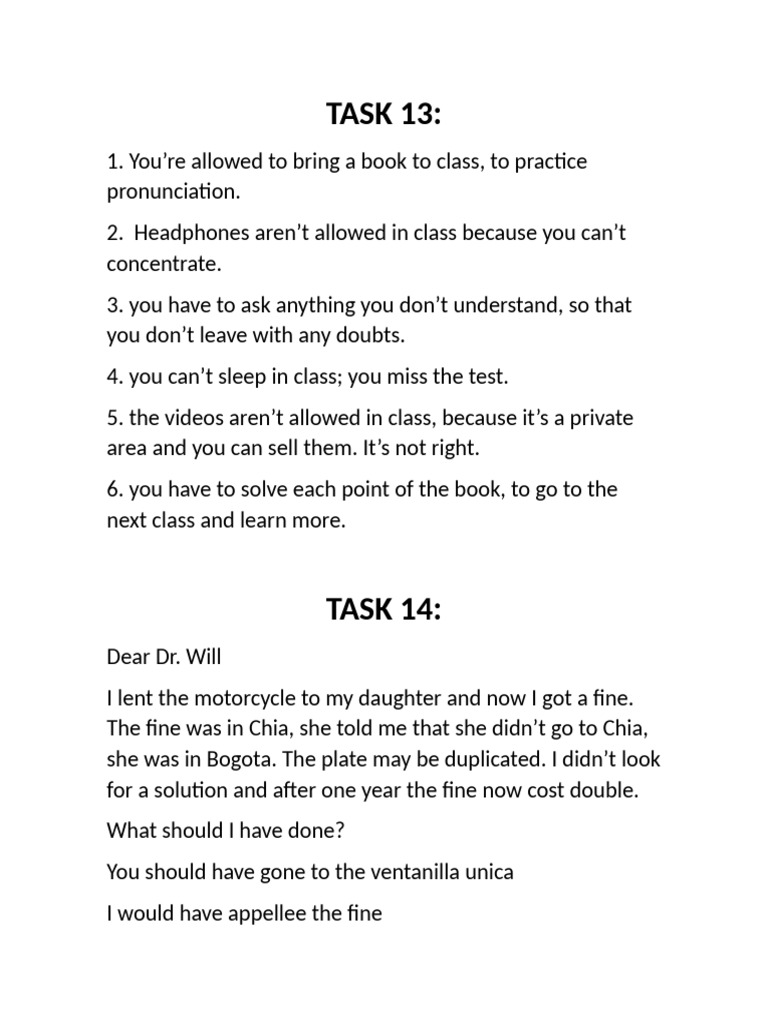 TASK 13-15 | PDF