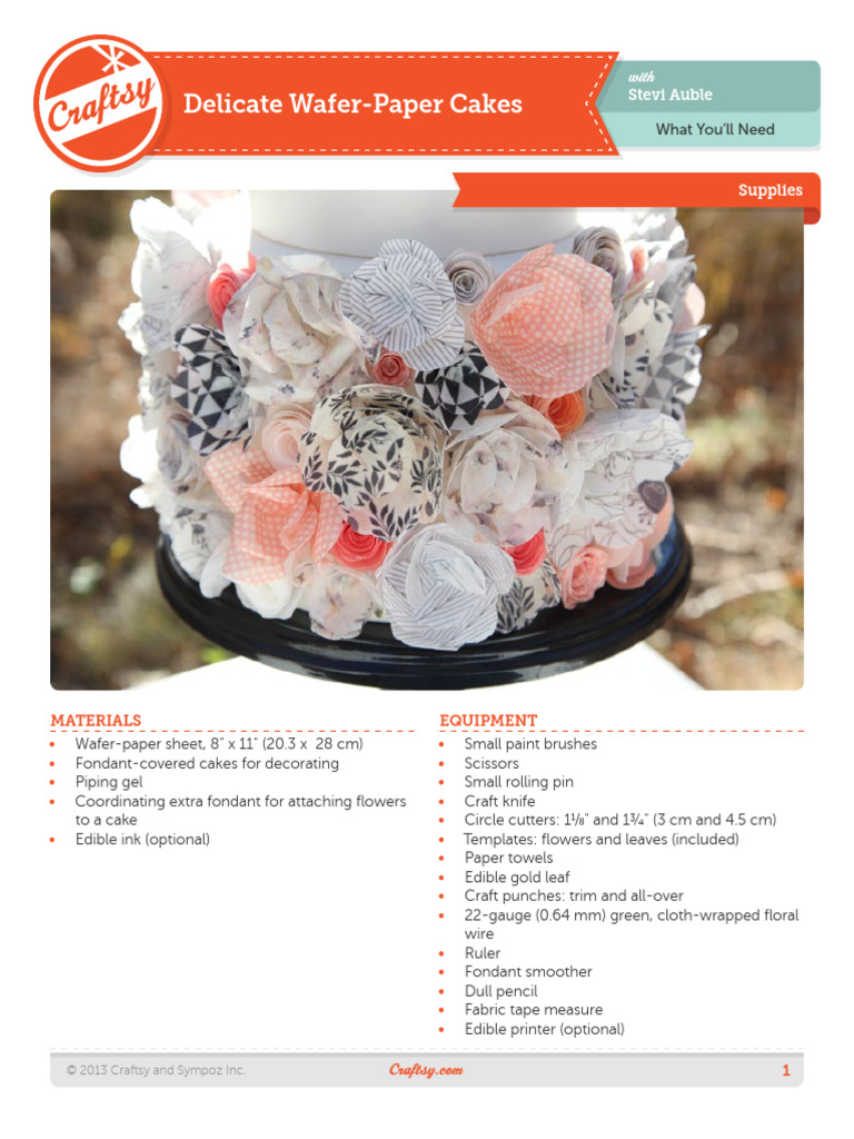 Delicate Wafer-Paper Cakes | PDF