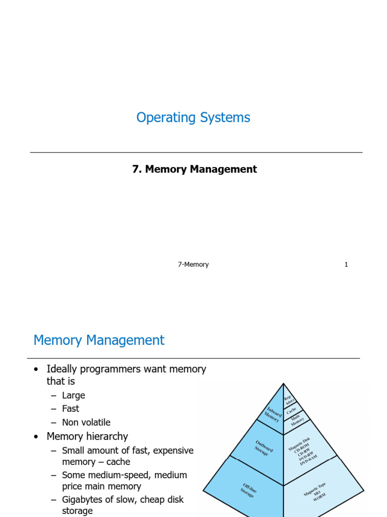Chapter 7 - Memory Management | PDF
