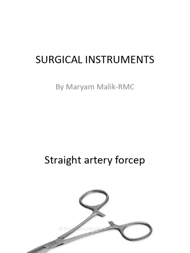 SURGICAL INSTRUMENTS | PDF