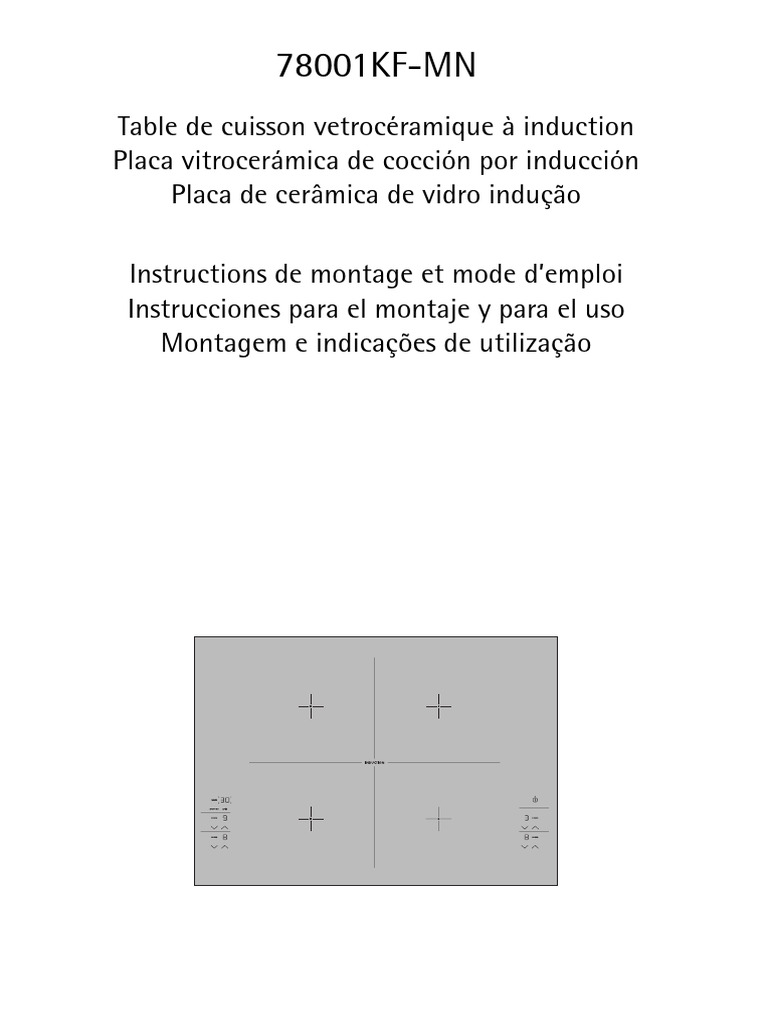 AEG - Plaque Cuisson Induction M - FR - 78001KFMN-MAXIMA | PDF | Home ...