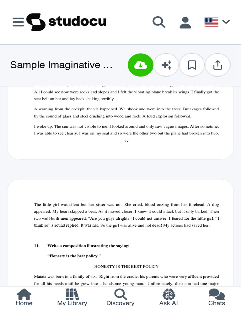 Sample Imaginative Compositions Complete - 1 I | PDF