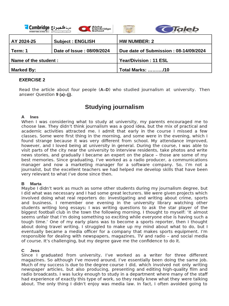 Studying Journalism | PDF