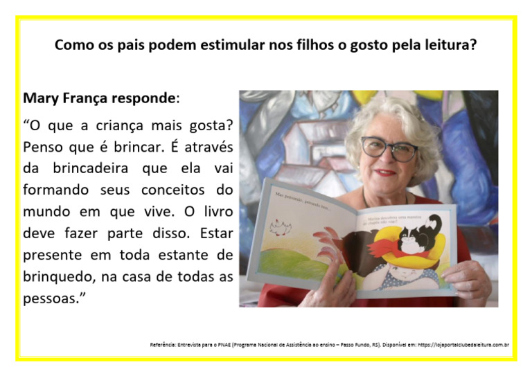 Como os pais podem estimular nos filhos o gosto pela leitura | PDF Como os pais podem estimular nos filhos o gosto pela leitura | PDF