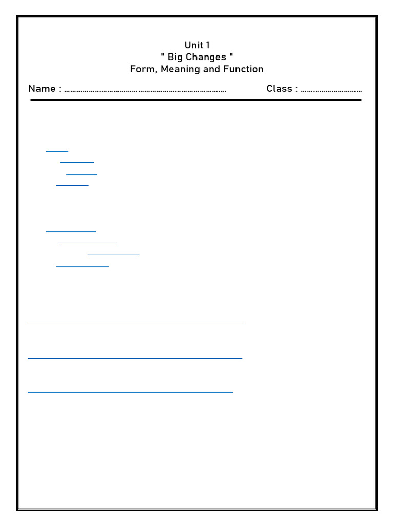 Form, Meaning and Function-1 | PDF
