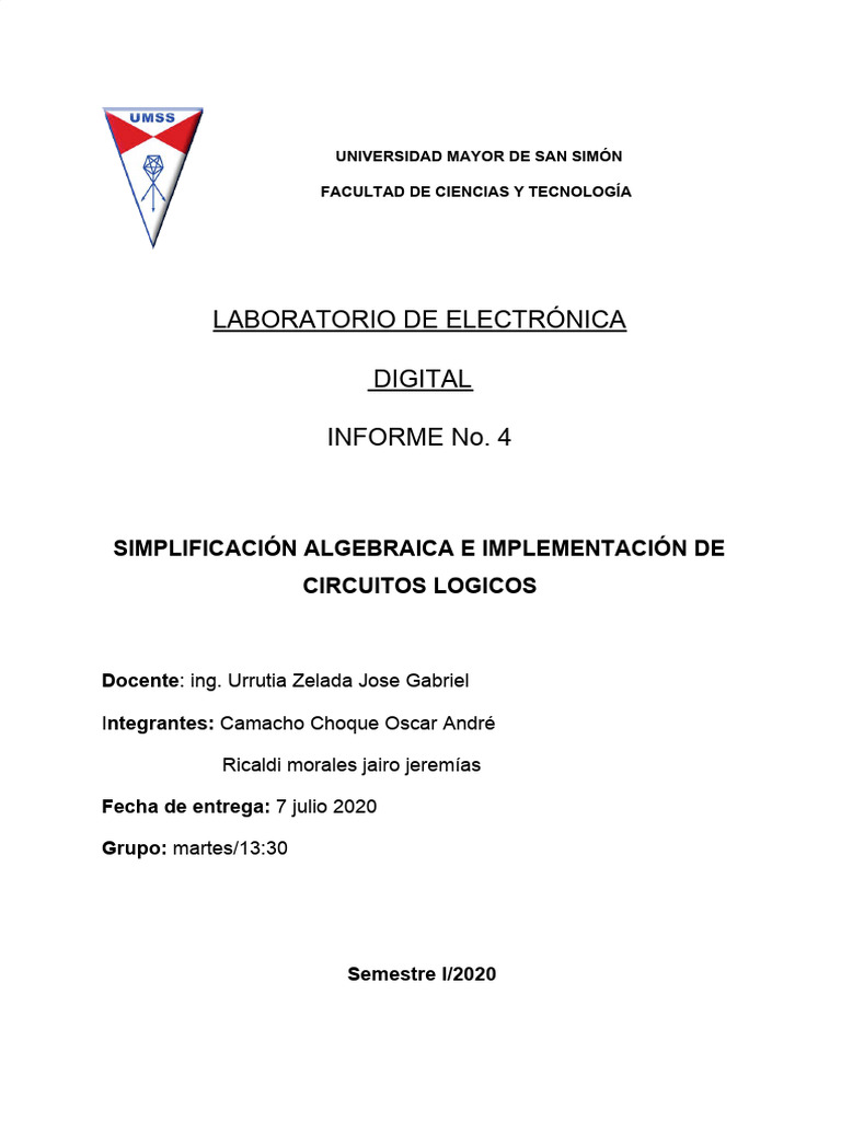 INFORME 4 analogica | PDF