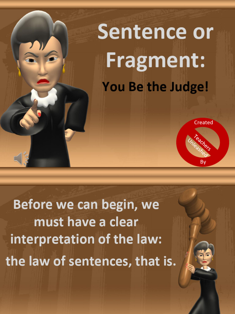 Sentence Structure: Judge Complete Thoughts | PDF | Justice | Foreign ...