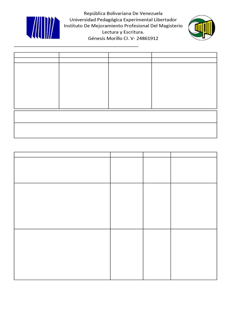 Planificación para Estimular Lectura y Escritura | PDF