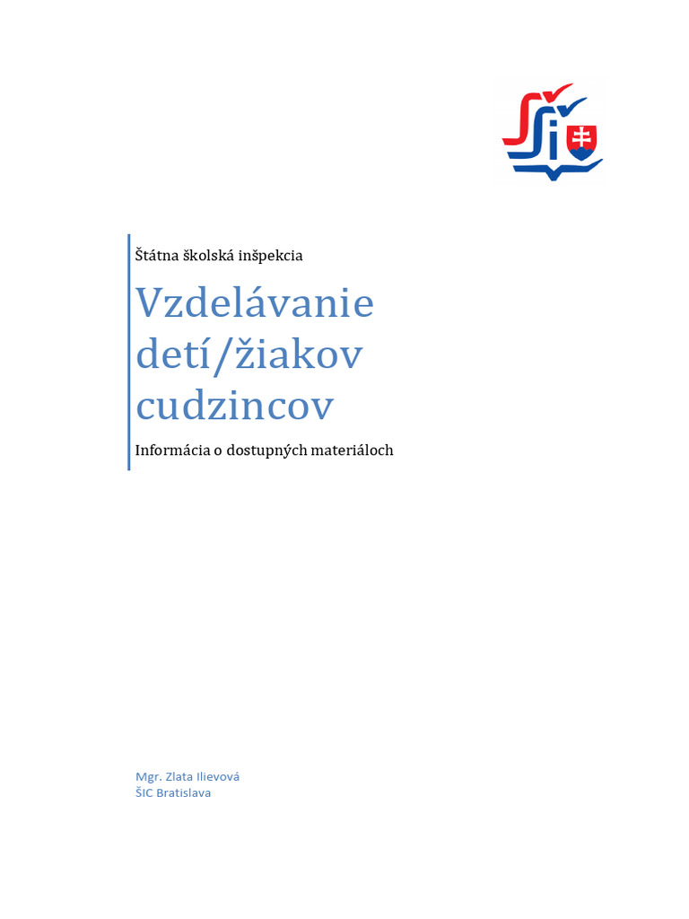 Slovensky - Jazyk Ako-Cudzi Jazyk | PDF